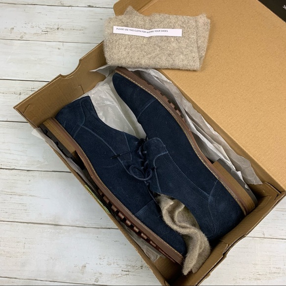 Carlo Morandi | Shoes | Carlo Morandi Tony Blue Suede Cap Toe Derby ...